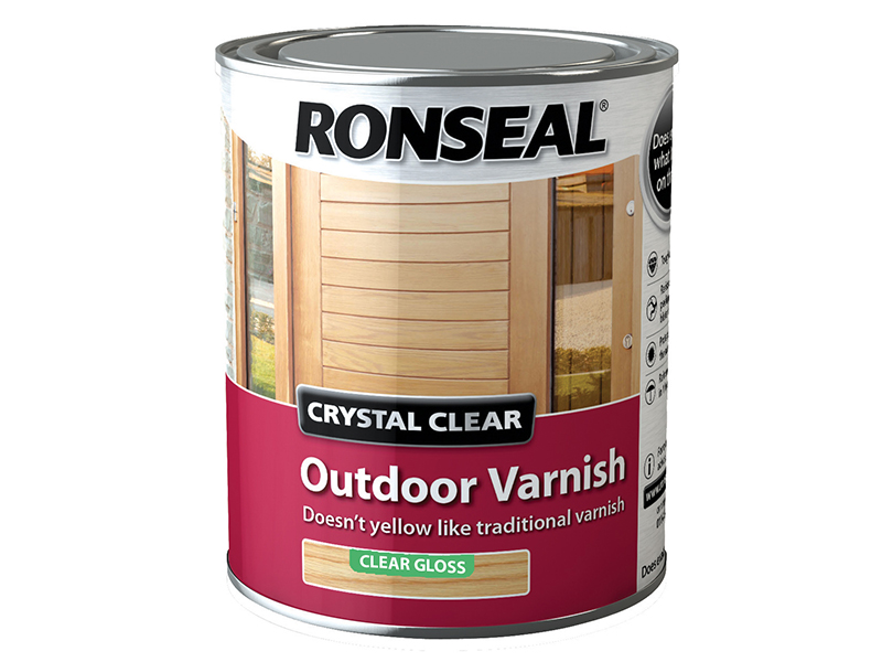 Ronseal Crystal Clear Outdoor Varnish Matt 2.5 Litre - HiC Stornoway