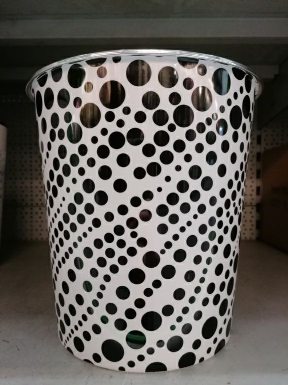 SupaHome Waste Bin Black Dots - HiC Stornoway
