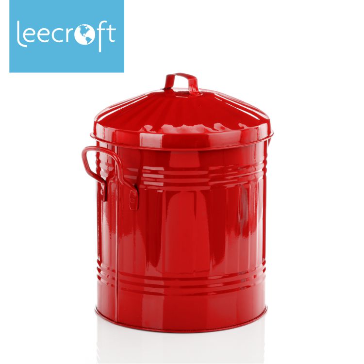 Leecroft Metal Mini Bin Red 12 x 10'' - HiC Stornoway