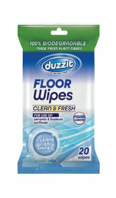 Duzzit Biodegradable Floor Wipes Pack 20 Clean Fresh - HiC Stornoway