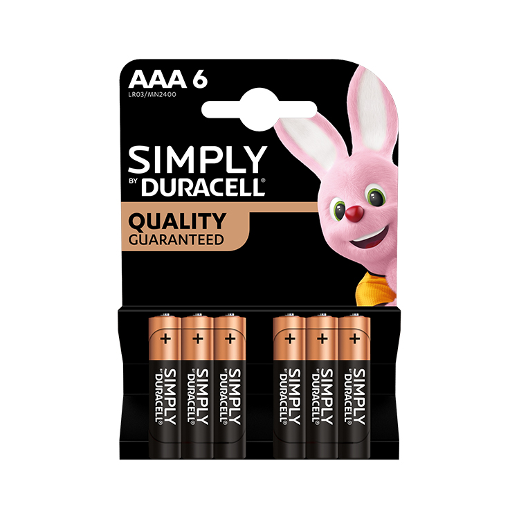 Duracell Simply Batteries AAA Pack 6 - HiC Stornoway
