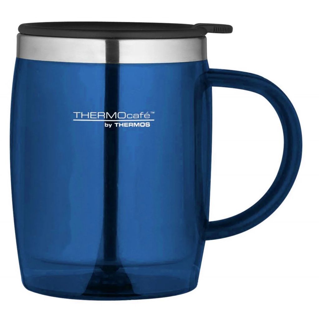 Thermocafe by Thermos Desk Mug 450ml Blue - HiC Stornoway