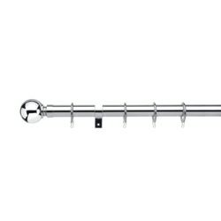 Universal Telescopic Curtain Pole Chrome - HiC Stornoway