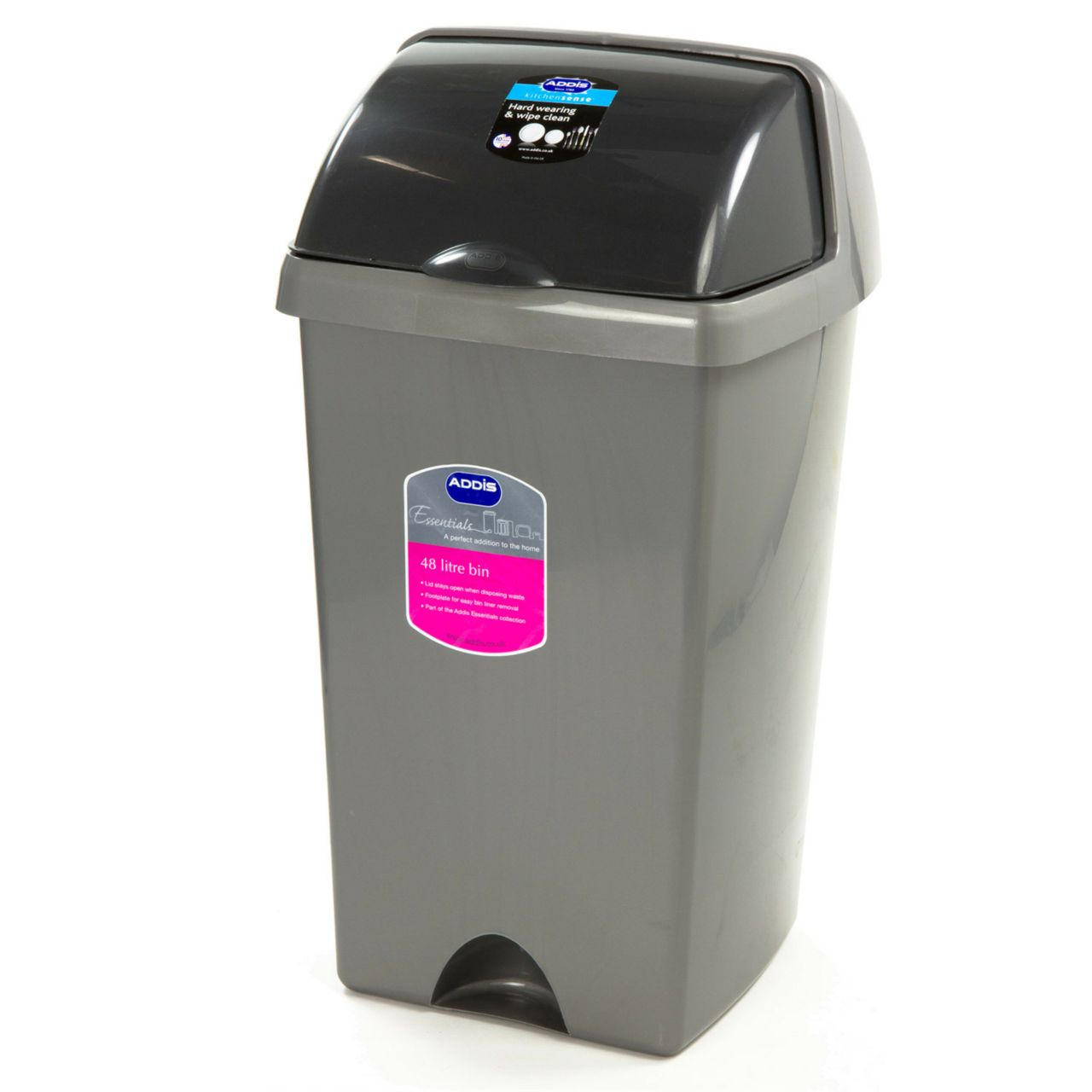 ADDIS 48L ROLL TOP Bin Metallic - HiC Stornoway