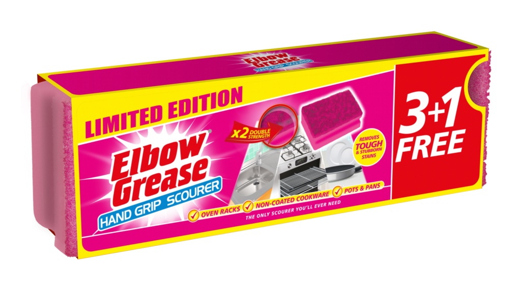 ELBOW GREASE Pink Scourer 4PK - HiC Stornoway