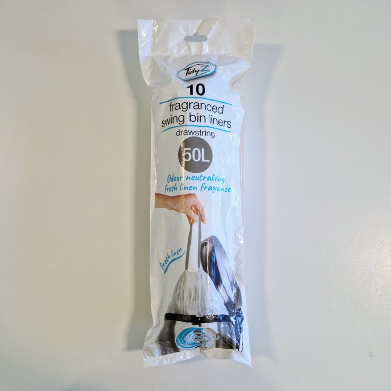 Tidyz Drawstring Fragranced Swing Bin Bags 50L Pack 10 - HiC Stornoway