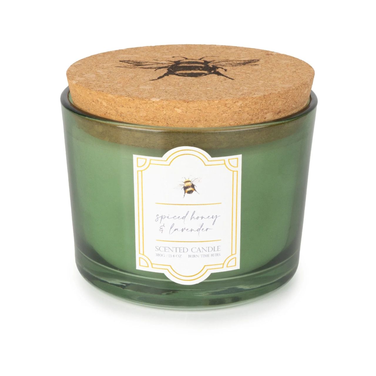 CL Large Glass Candle - Bees - HiC Stornoway
