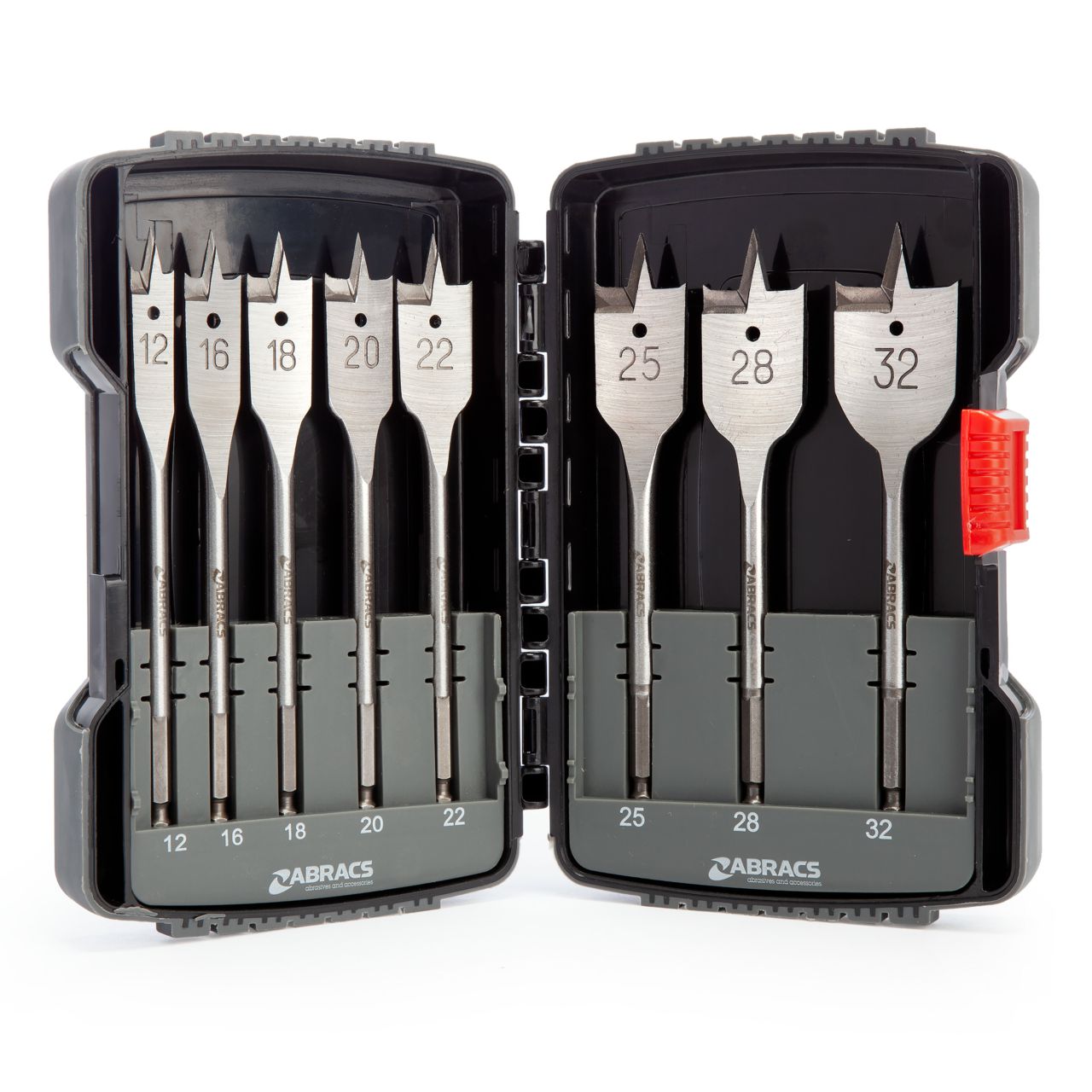 ABRACS Quick Change Flat Bit Set 12-32mm - HiC Stornoway