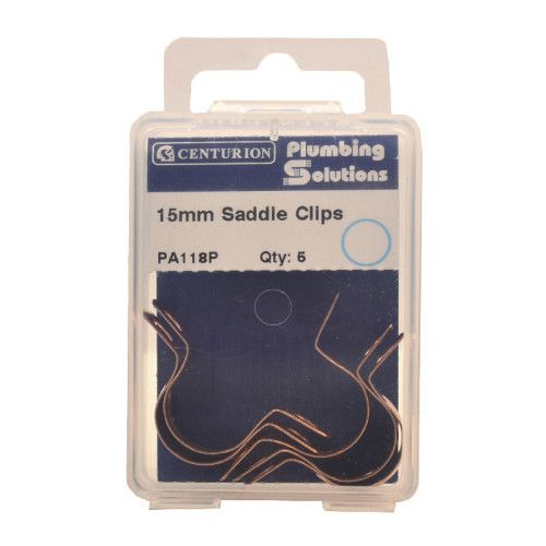 15mm Copper Pipe Clips (Pack of 5) - HiC Stornoway