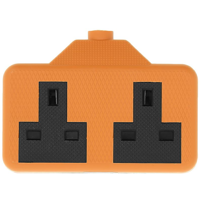 JEGS 13 AMP 2 GANG TRAILING SOCKET ORANGE RUBBER - HiC Stornoway