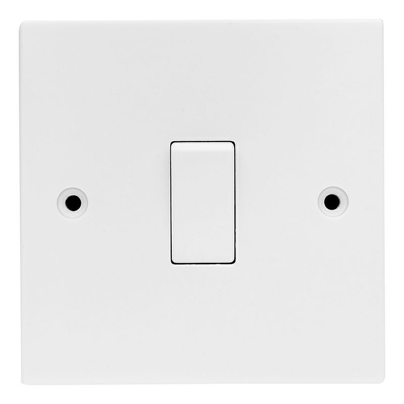 JEGS 1 GANG 1 WAY FLUSH WALL SWITCH - HiC Stornoway