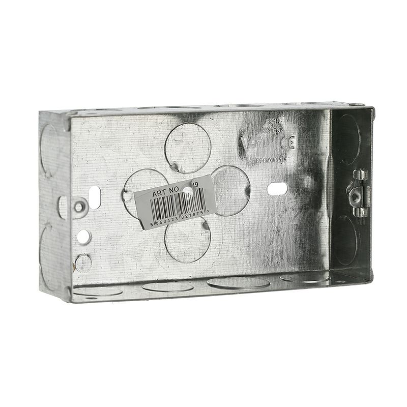 JEGS 2 GANG 35MM METAL BOX - HiC Stornoway
